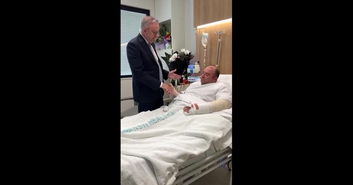 Albanese visita en el hospital al “héroe de Sídney”