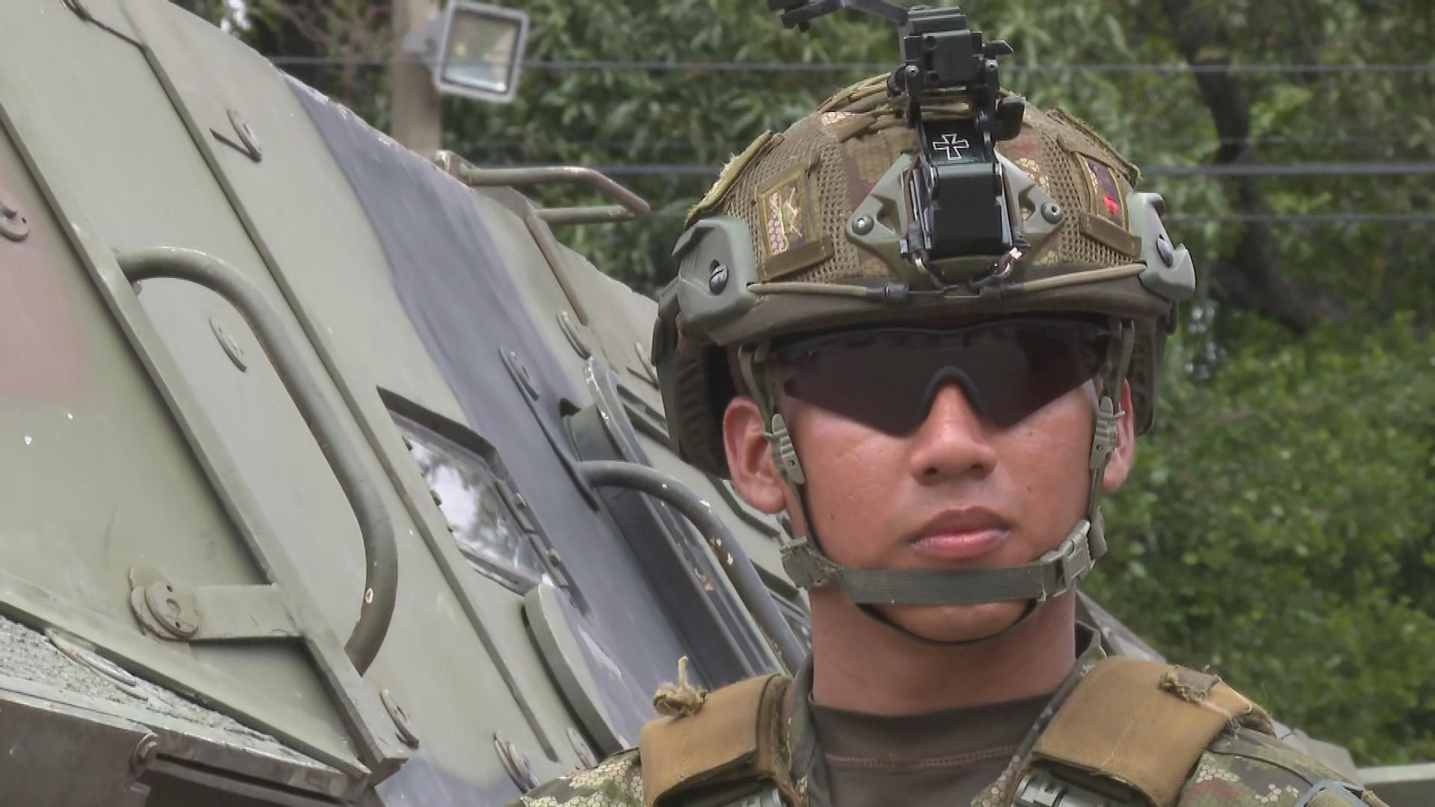 Tanques y militares en Cúcuta, la frontera colombiana con Venezuela