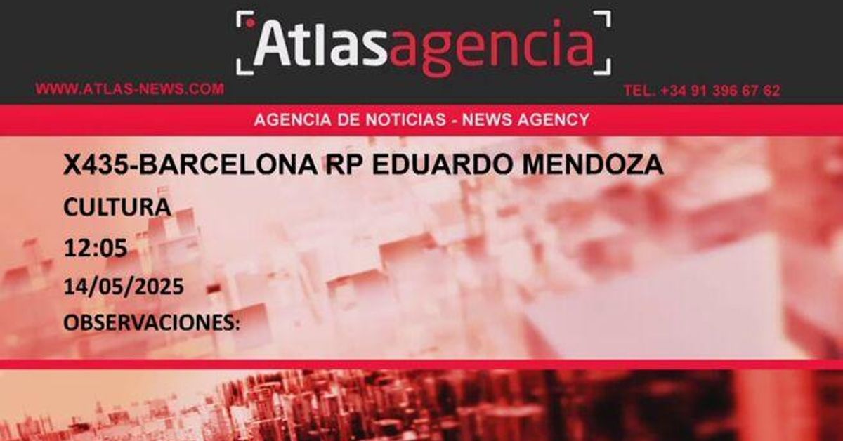 X435-BARCELONA RP EDUARDO MENDOZA