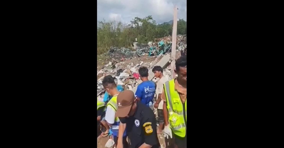 Más de 55 muertos en una explosión en Myanmar